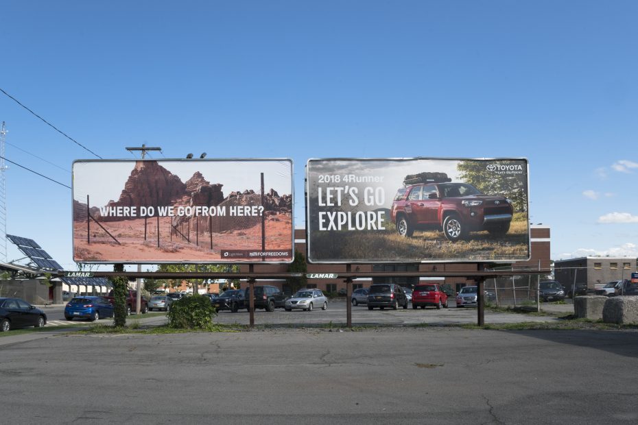 Light Work / Light Work Partners with For Freedoms To Launch Billboard ...